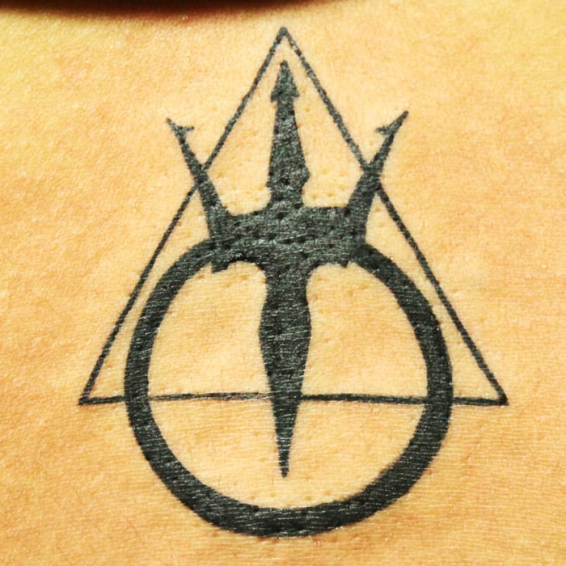 Poseidon Symbol Tattoo
