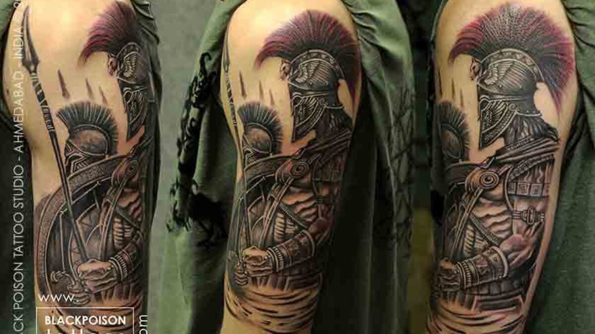 Spartan soldier tattoo - Bronctattooaus.com