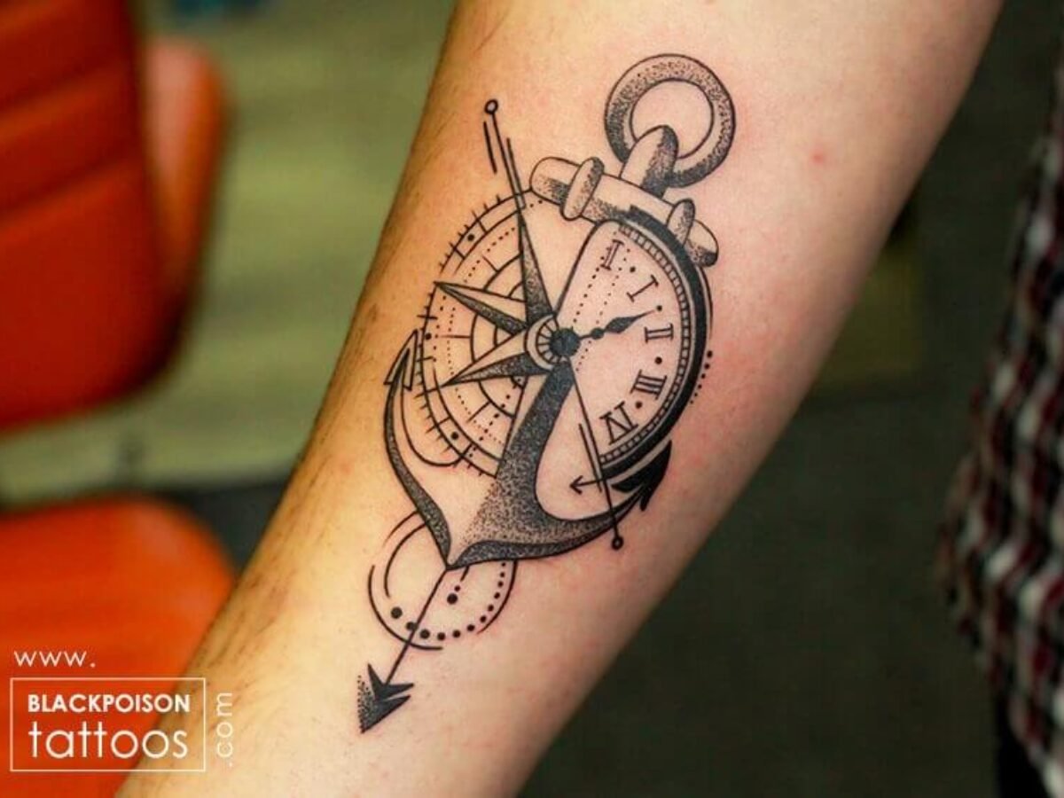 Compass And Clock Tattoos Compass/clock Tattoo. Find Your True North.
