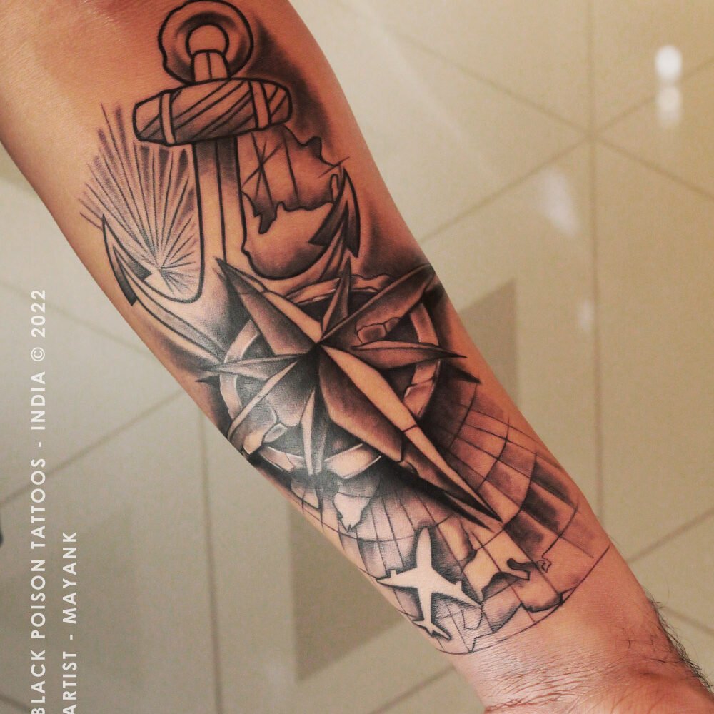 Compass Tattoo